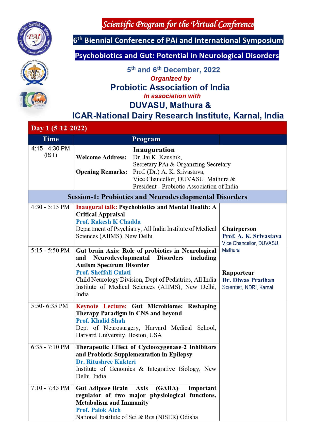 PAi Conference – Probiotic India – Conference